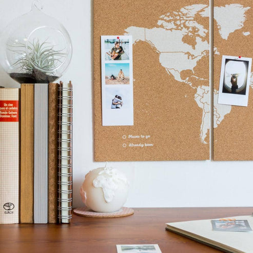Mapa del mundo de corcho pequeño ideal para regalar – Misswood